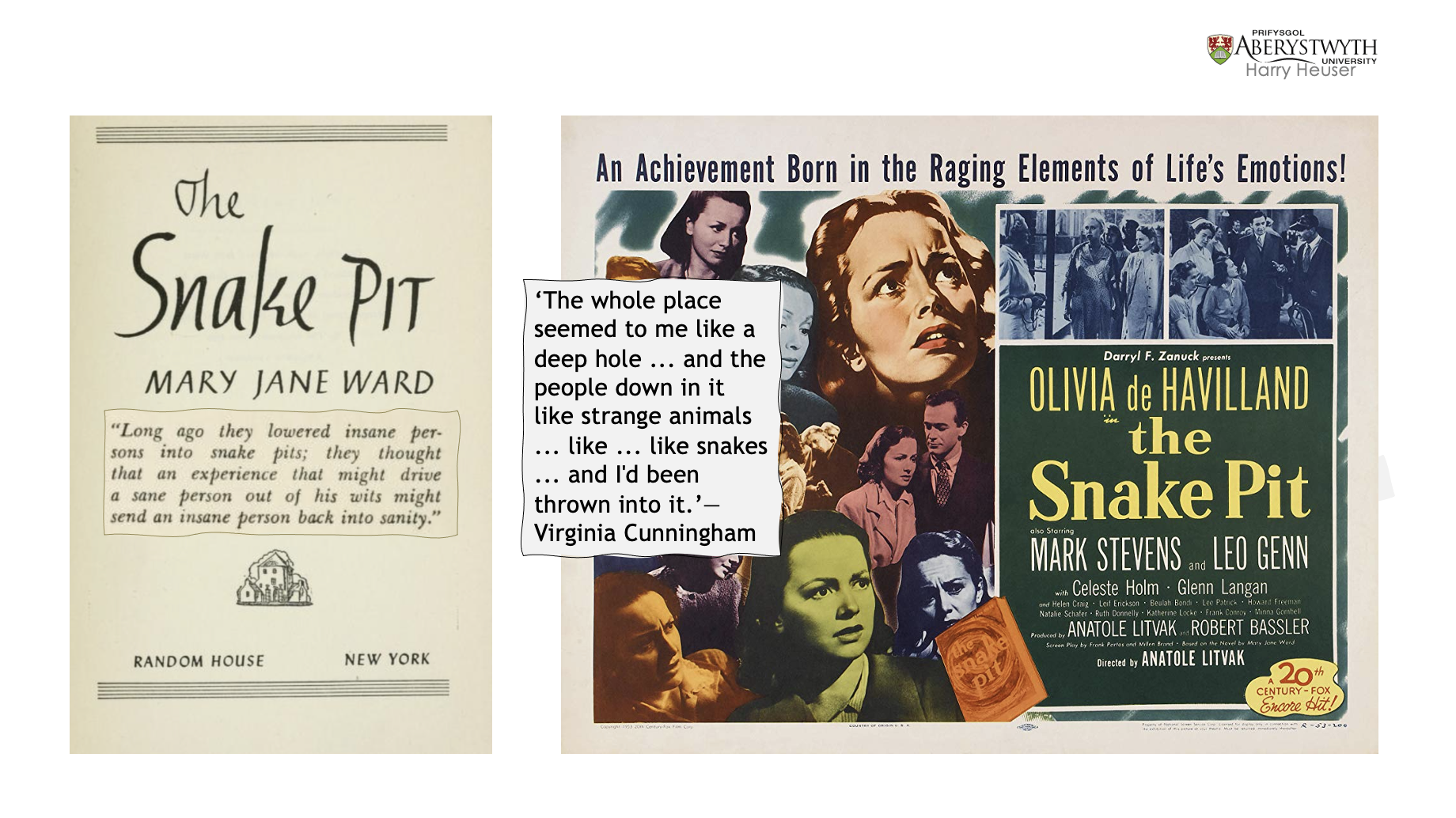 “Uneasy Threshold”: The Snake Pit (1948), Shock Treatment and a ...